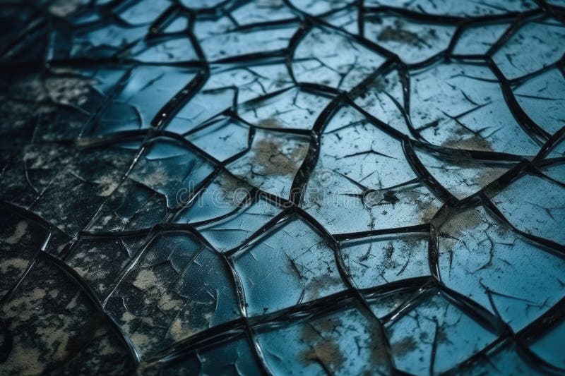 Ice Texture, Cracked and Frozen. Cracked Ice Stock Illustration ...