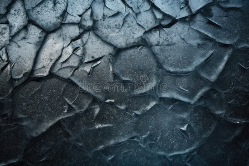 Ice Texture, Cracked and Frozen. Cracked Ice Stock Illustration ...