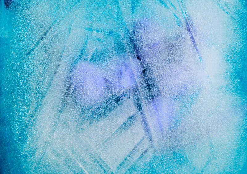 Ice Texture with Cracks and Small Round Air Bubbles Stock Photo - Image ...