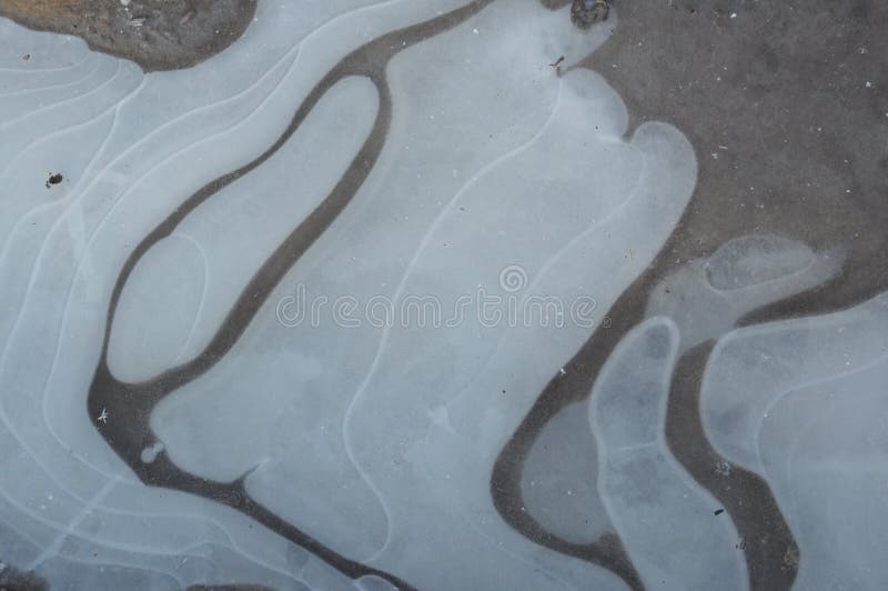 Ice Texture on the Ground Winter Patterns Stock Image - Image of ...