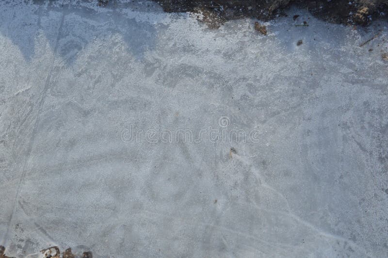 Ice Texture on the Ground Winter Patterns Stock Image - Image of bare ...