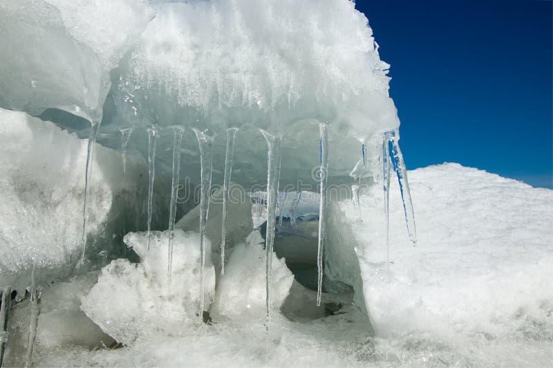 Ice stock image. Image of slippery, gelid, river, nature - 80181625