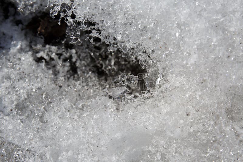 Frozen snowflakes, icicles stock photo. Image of monochromatic - 268040518