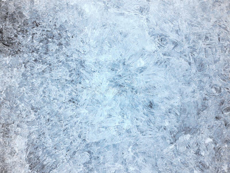 Ice Texture in Winter View from Above Stock Image - Image of cool ...