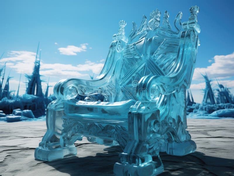 The Ice Throne. stock image. Image of ornate, successor - 298970483