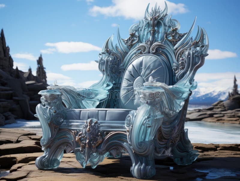 The Ice Throne. stock photo. Image of royal, inheritor - 298971046