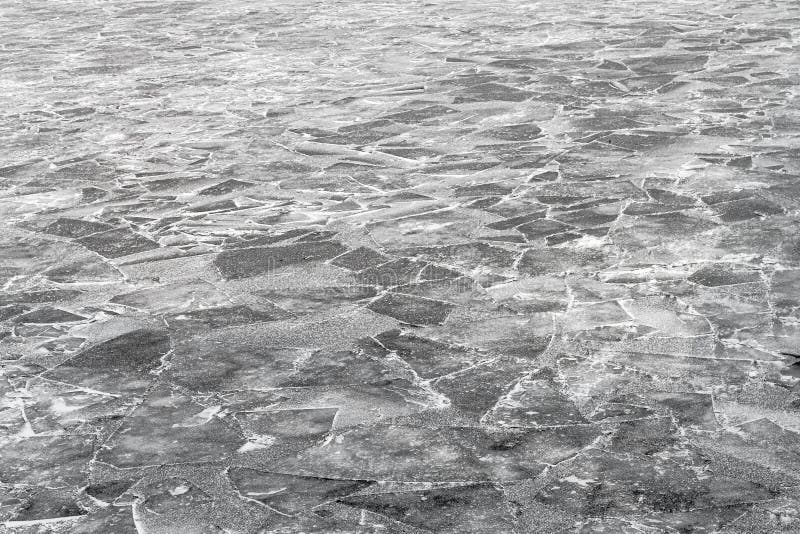 Ice Tiles Patterns Texture Background on Frozen Spree River in Berlin ...