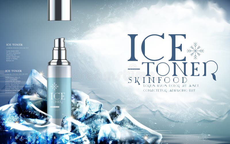 Skin toner ads template stock vector. Illustration of moisturize - 80172112