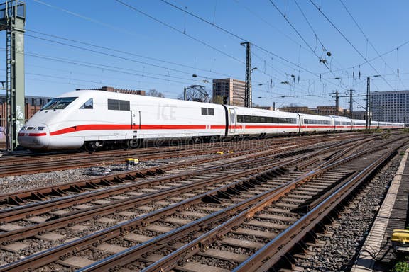 ICE 1 train editorial image. Image of track, destination - 375252370