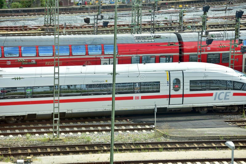 An ICE Train of the Deutsche Bahn (DB Editorial Photo - Image of track ...