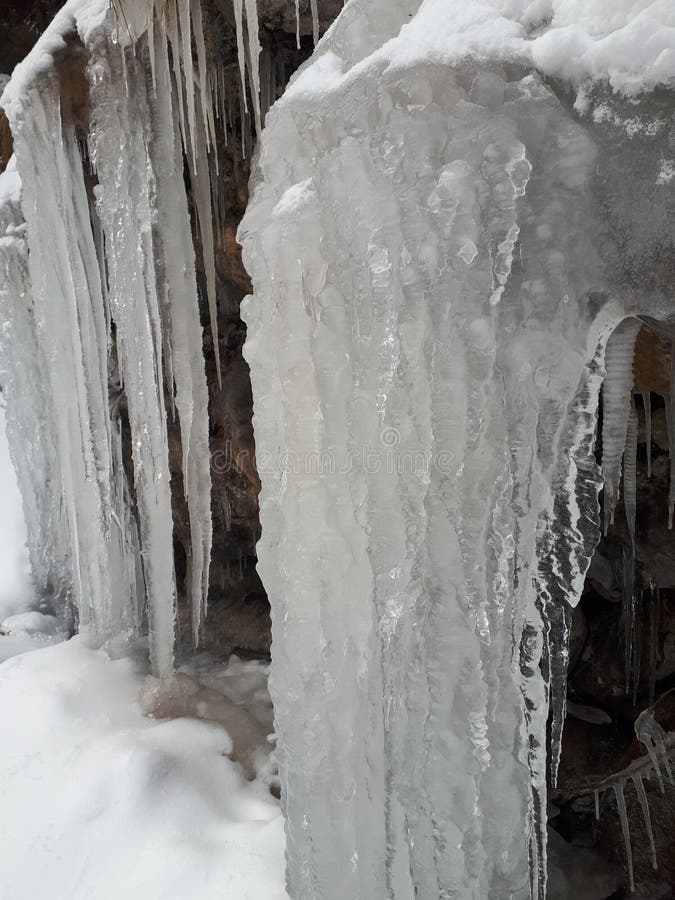 Ice turtles cascade stock photo. Image of bucegi, snow - 173462056