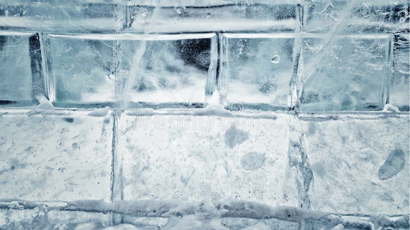 Ice Wall of Arctic Igloo House. Ice Texture Stock Image - Image of ...