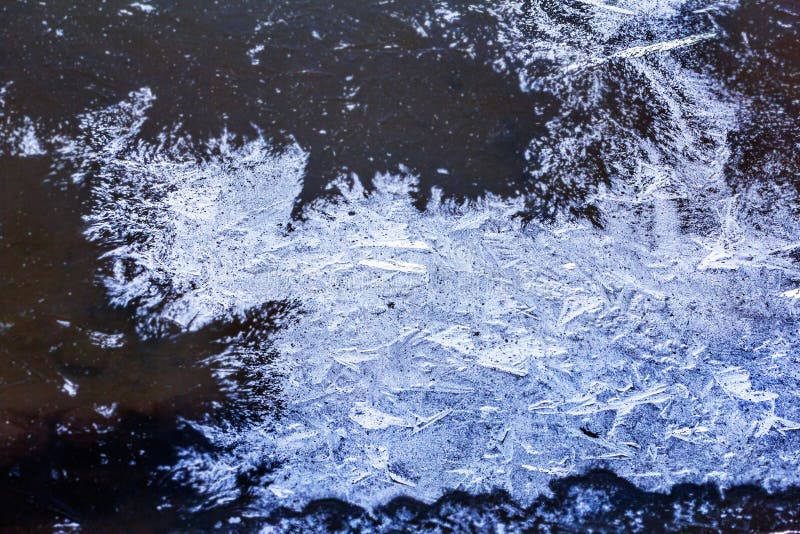 Ice on water stock image. Image of light, winter, snow - 78920333