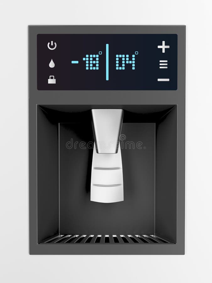 Water Dispenser Flat Illustration on White Stock Vector - Illustration ...