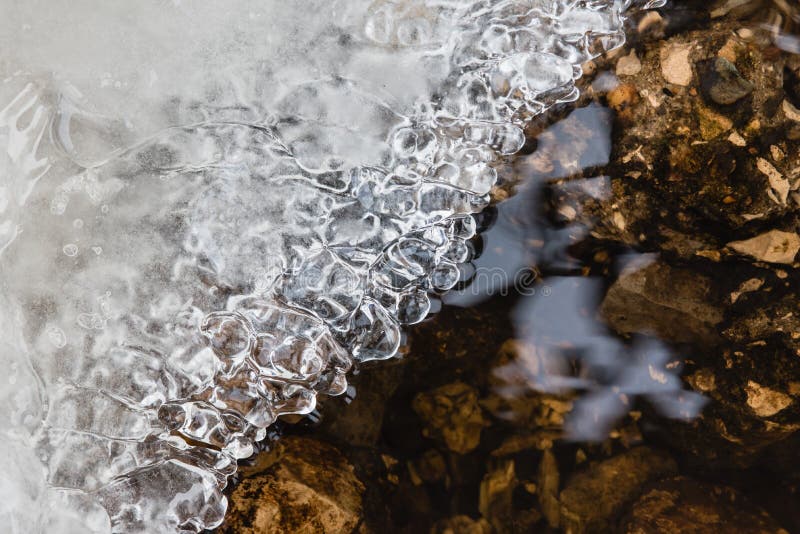Ice and water flow stock photo. Image of global, beautiful - 140703406
