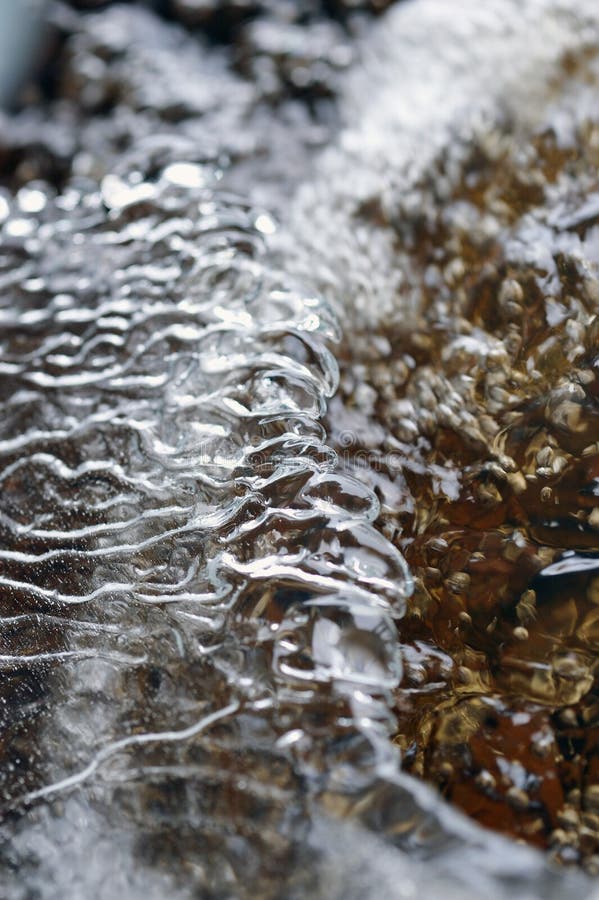 Ice and water flow stock photo. Image of icicle, cool - 68368470
