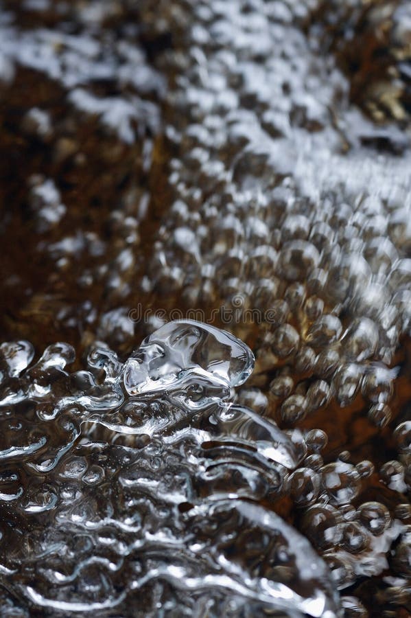 Ice and water flow stock photo. Image of nature, icicle - 68312408