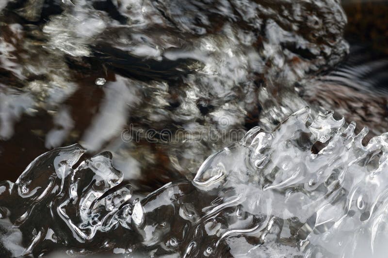 Ice and water flow stock photo. Image of color, fresh - 68312512