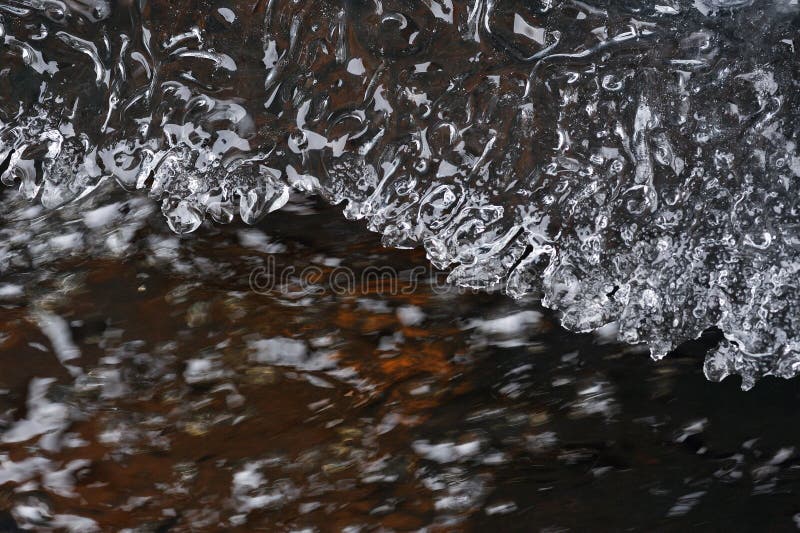 Ice and water flow stock photo. Image of beauty, refrigeration - 68312898