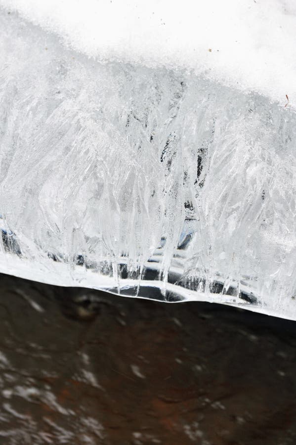 Ice and water flow stock image. Image of frost, abstract - 68314429