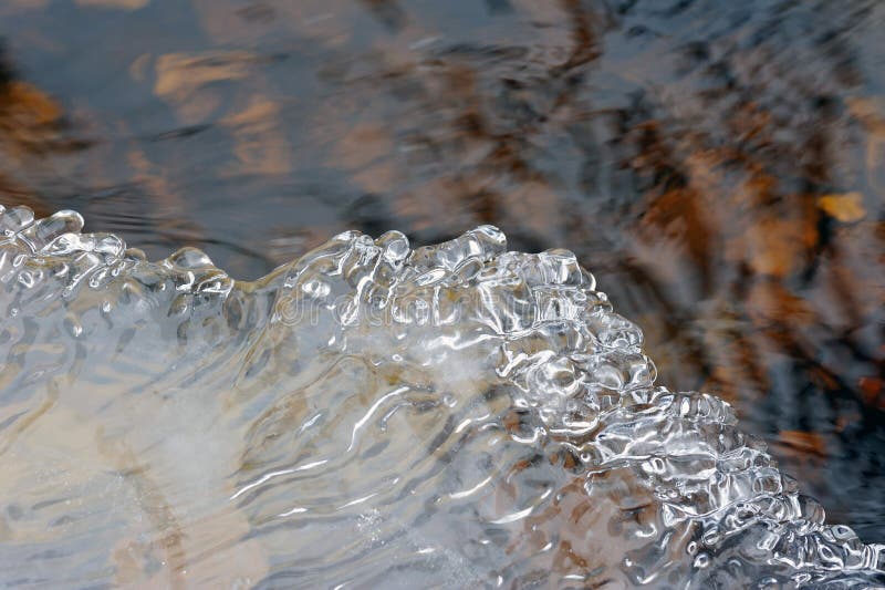 Ice and water flow stock image. Image of global, backdrop - 68367805