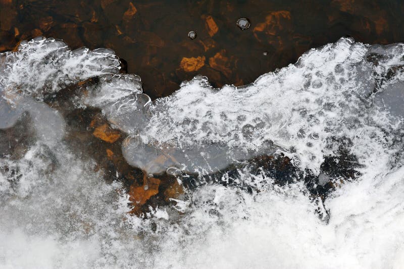 Ice and water flow stock photo. Image of natural, icicle - 68367954
