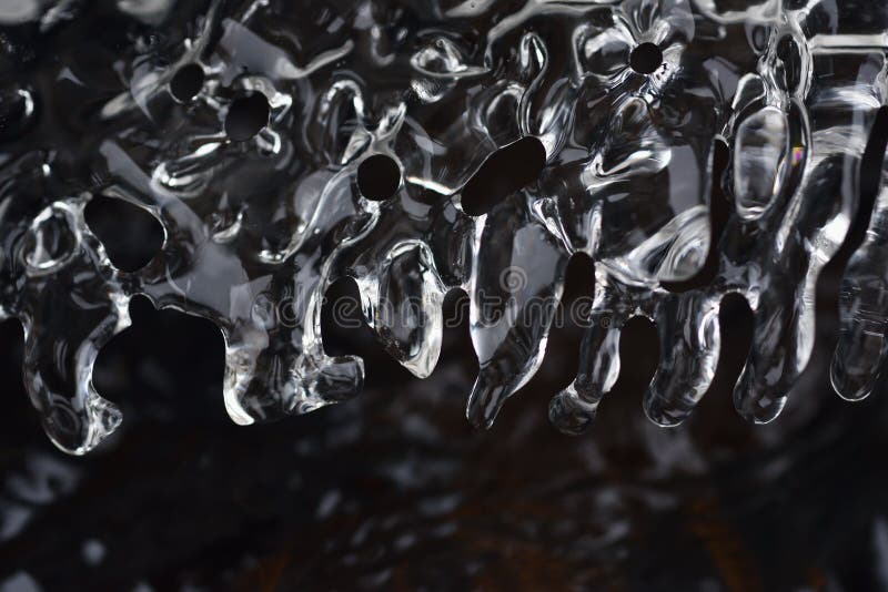 Ice and water flow stock photo. Image of flow, freeze - 139187708