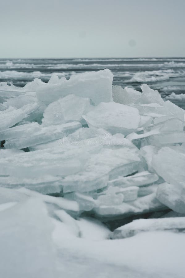 Blue frozen sea stock photo. Image of frozen, presence - 211271426