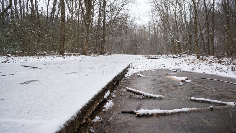 Ice water path stock photo. Image of tennessee, road - 108953292