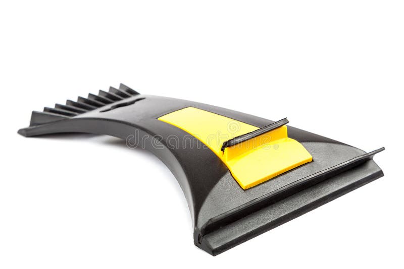 Ice and Water Scraper on White Background. Stock Image - Image of ...