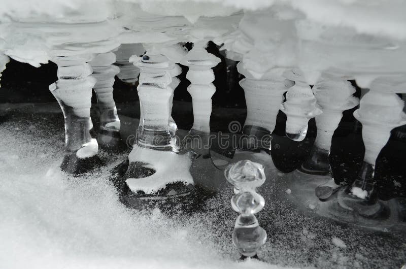 The Ice - Water in the Solid State Stock Image - Image of cold, filter ...