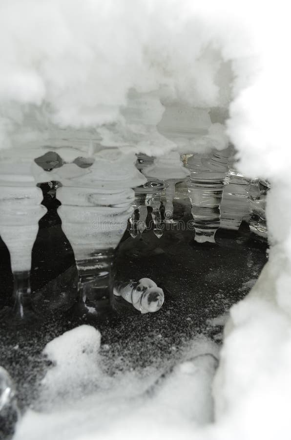 The Ice - Water in the Solid State Stock Photo - Image of macro, blue ...