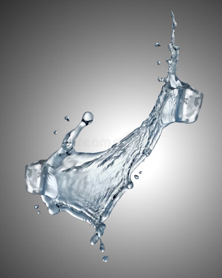 Ice and water splash stock image. Image of water, cutout - 29022535