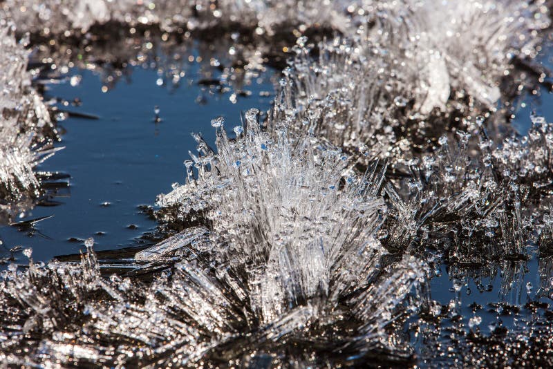 Ice and water in spring stock image. Image of weather - 91540721