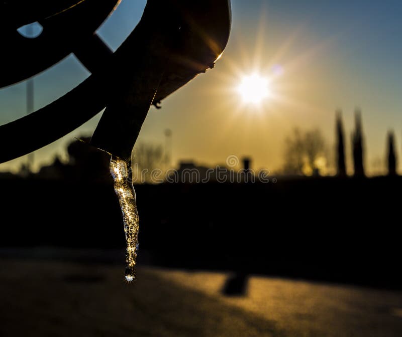 Ice stock image. Image of colors, light, water, sunrise - 67114553