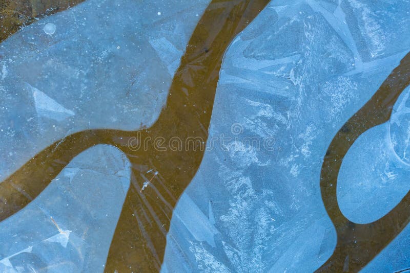 Ice on water texture. stock image. Image of outdoor, design - 82736457