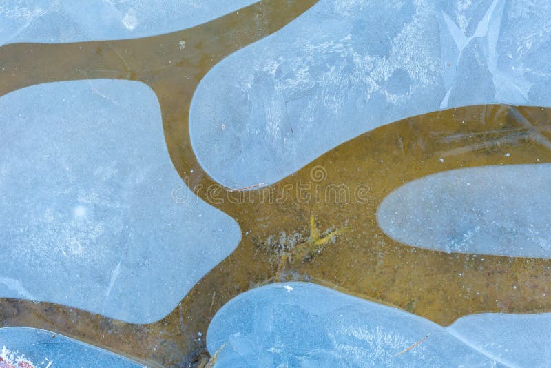 Ice on water texture. stock image. Image of macro, cold - 82801245