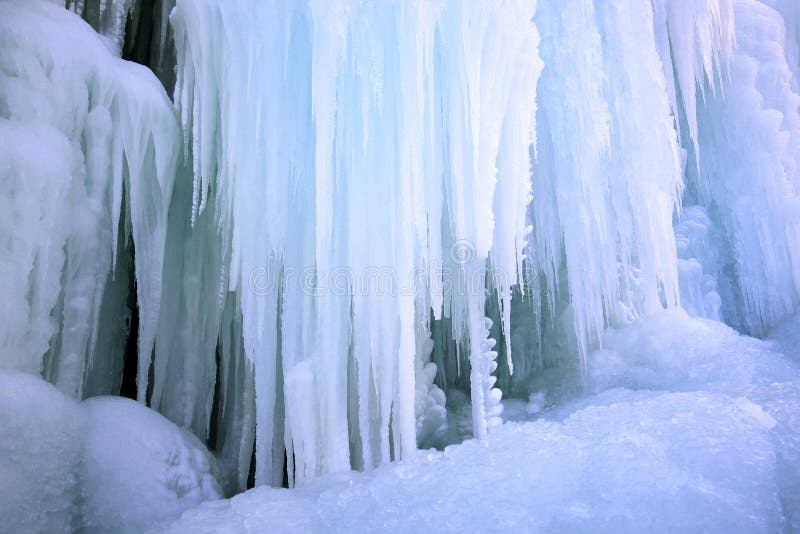 Ice waterfall stock image. Image of cold, climate, frosty - 173388655