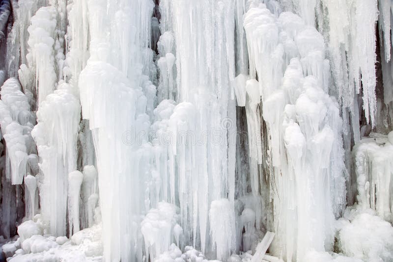 Ice waterfall stock photo. Image of frost, winter, season - 173394940