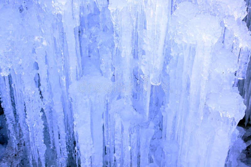 Ice waterfall stock image. Image of nature, climate - 173397309
