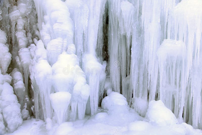Ice waterfall stock photo. Image of water, cool, winter - 173398832