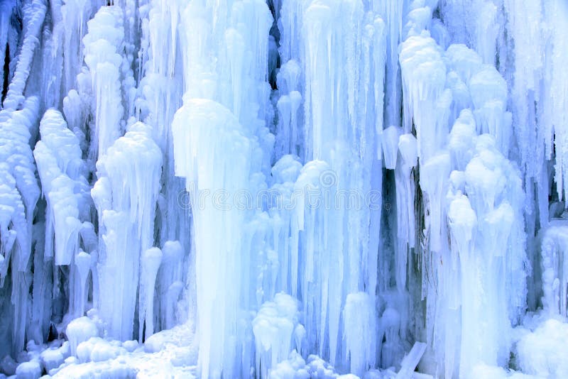 Ice waterfall stock photo. Image of natural, icicle - 173399778