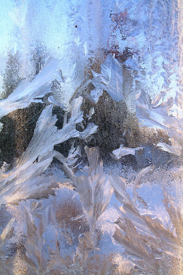 Ice on window stock image. Image of seasonal, temperature - 13110333