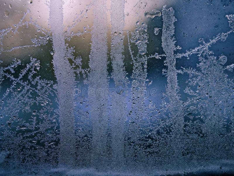 Ice window in the cold stock image. Image of cool, frosty - 258998105
