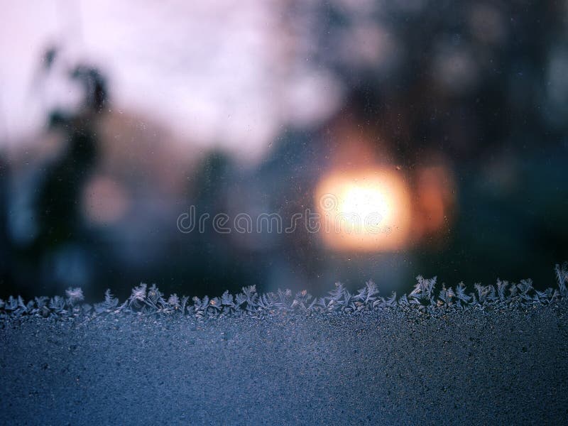 Ice window in the cold stock image. Image of cool, frosty - 258998105