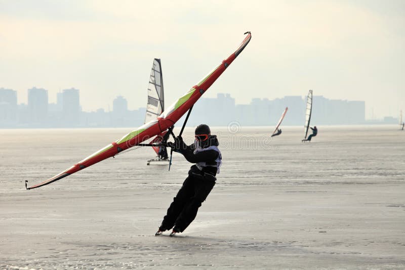 Ice-wing stock photo. Image of winter, sport, speed, sail - 38757258
