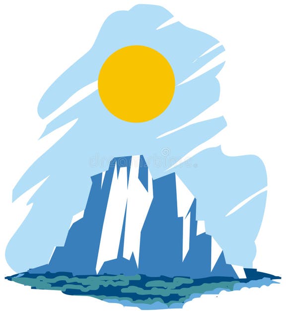 ICEBERG ilustración del vector. Ilustración de invisible - 8497556