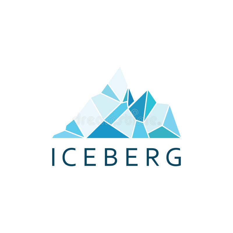 Iceberg Abstract Logo Template Stock Vector - Illustration of simple ...