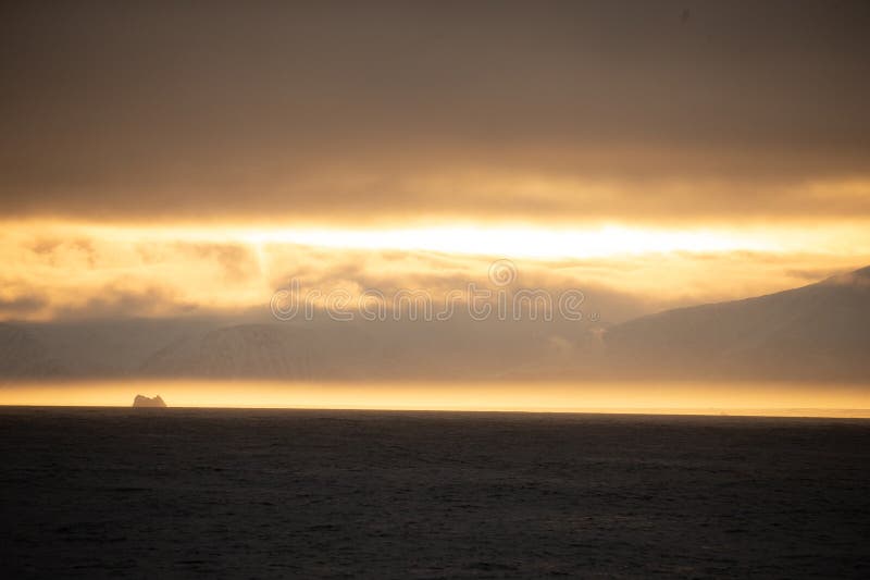 Iceberg in the background stock image. Image of north - 367665885