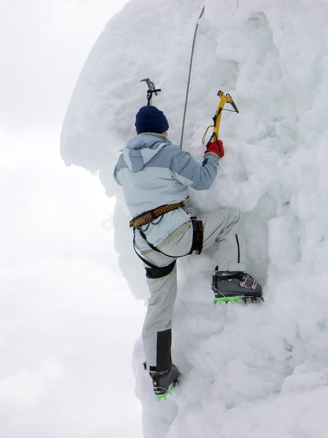 Iceberg climber stock image. Image of icicles, freeze, mountaineering ...